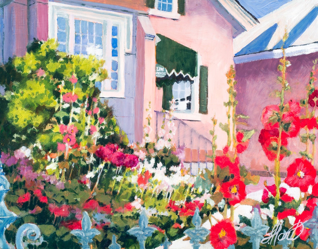 Spring House Painting, Spring Flowers Painting, Lion House Painting ...