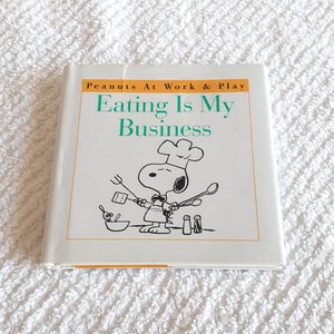 Snoopy Eating is My Business Mini Hardcover Book Peanuts at Work & Play - Etsy