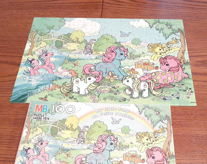Complete MY Little Pony 100 Piece Puzzle Pony Picnic - Etsy