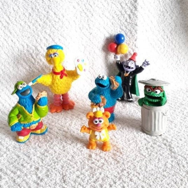 Pvc Sesame Street Toy Figures - Etsy