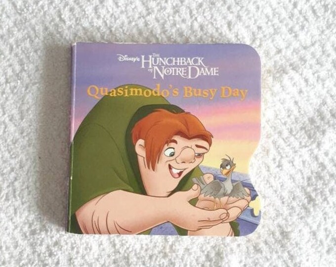 Vintage Board Book Quasimodo's Busy Day Hunchback of Notre Dame - Etsy