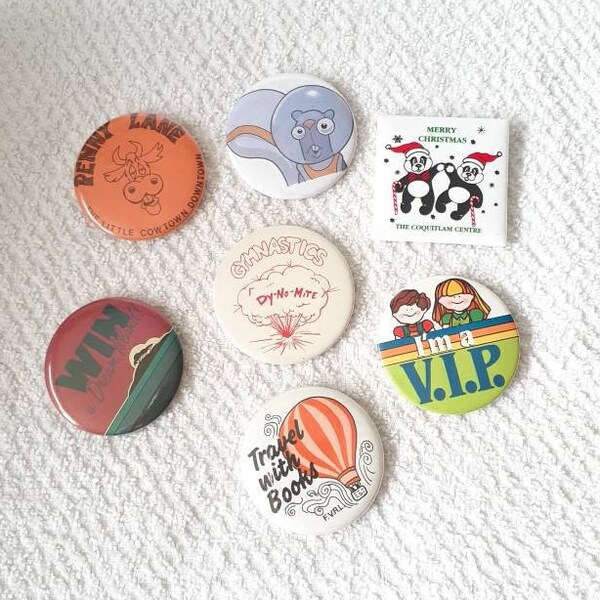 Library Buttons - Etsy