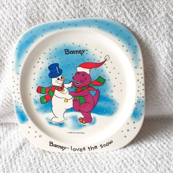 Barney Plate - Etsy