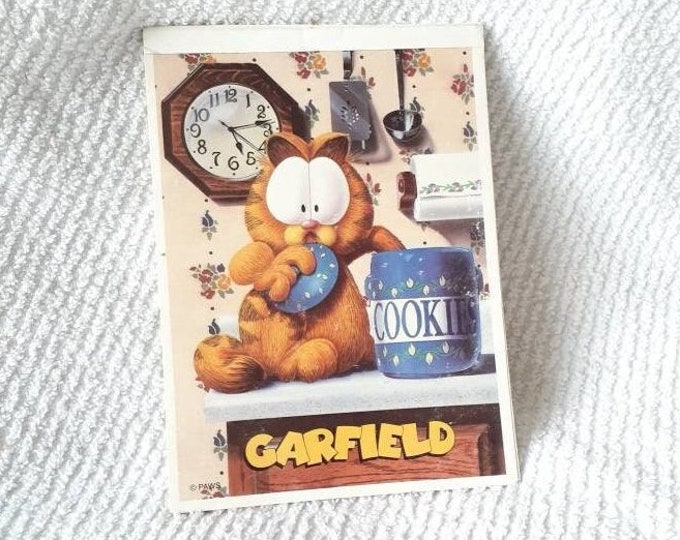 Garfield Writing Paper VTG Jim Davis PAWS Stationery Illustrated ...