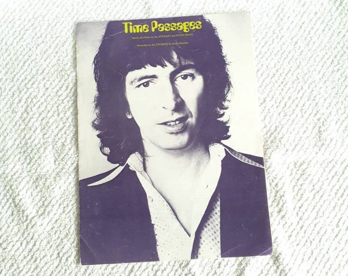 Time Passages Sheet Music Al Stewart 1978 Piano and Vocal RARE - Etsy