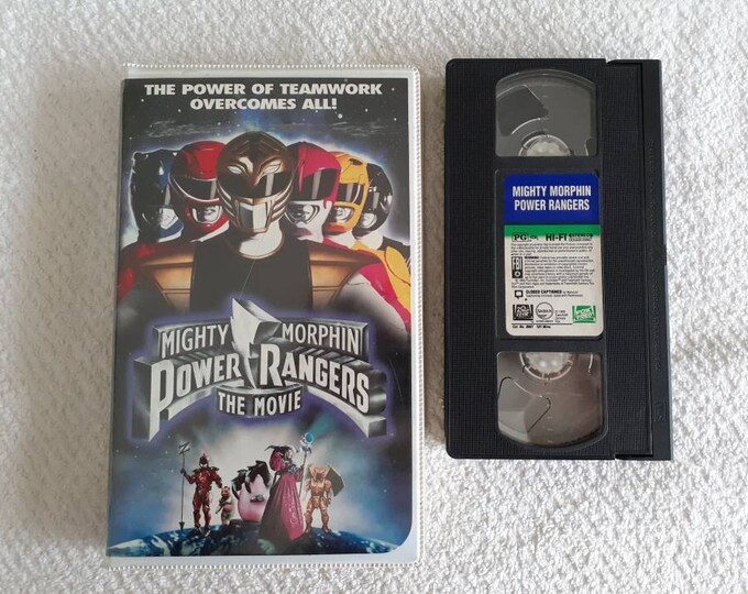 Tested Mighty Morphin Power Rangers Video Cassette the Movie - Etsy