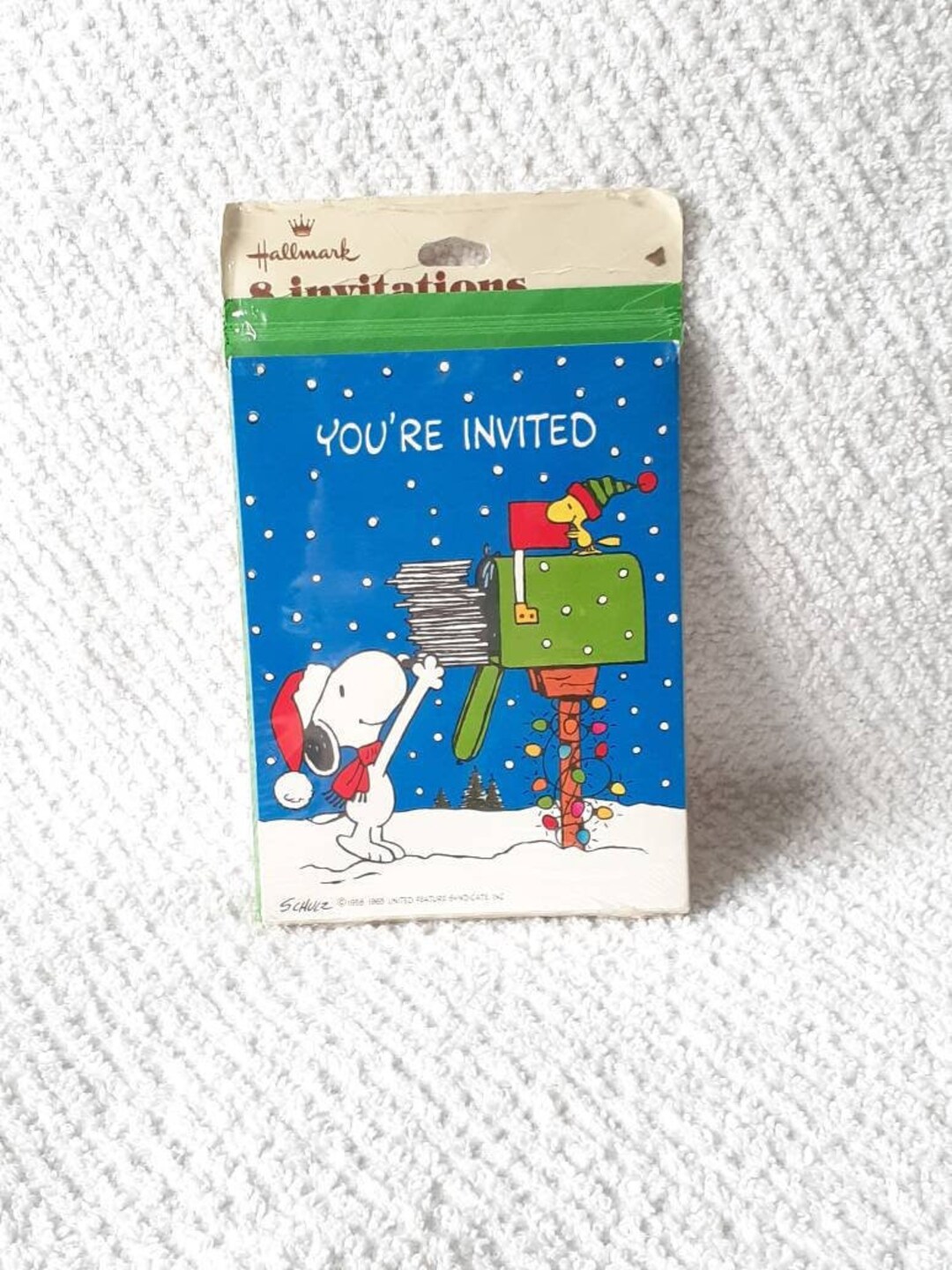 Snoopy Holiday Party Invitation Sealed VTG Hallmark Cards - Etsy