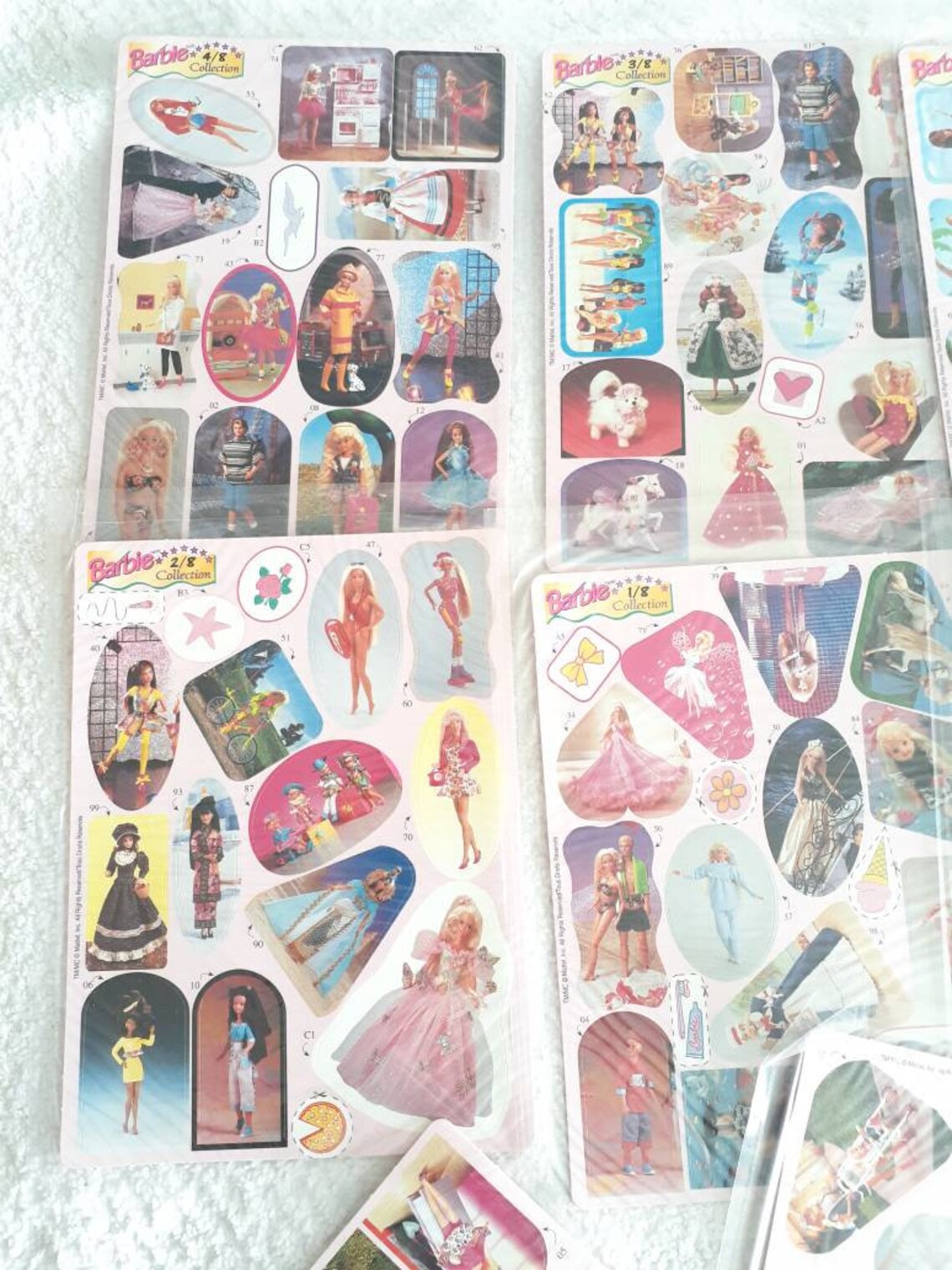 RARE Barbie Sticker Album With 8 Full Packs of Stickers | Etsy