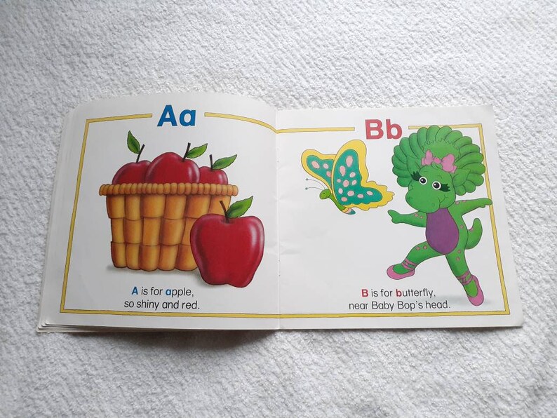 Baby Bop's ABC Book Vintage Barney Character Alphabet - Etsy