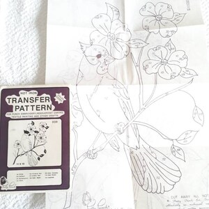 Cardinal Bird Hot Iron Transfer Sheet Pretty Punch Embroidery Canvas ...