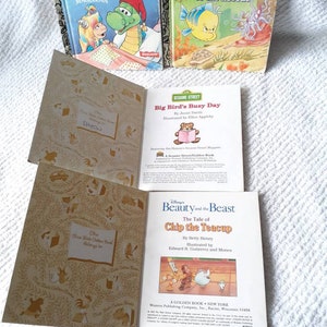 Eureeka's Castle Beauty and the Beast Book Lot Little Mermaid Sesame ...