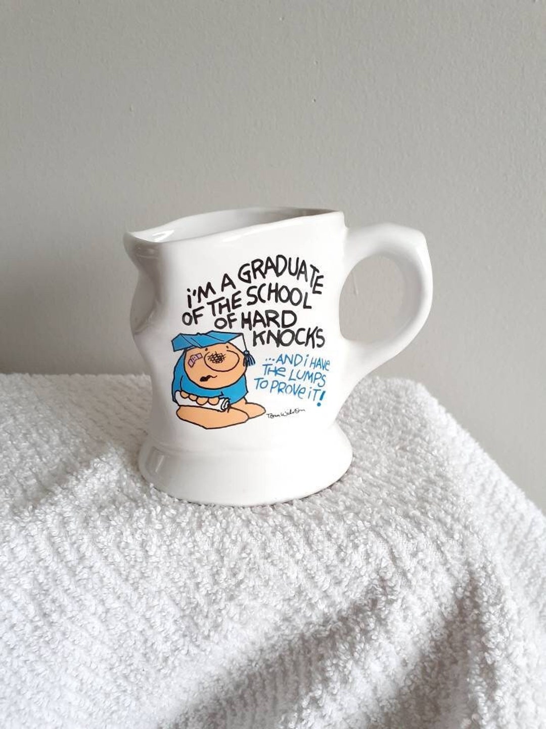 Graduate Ziggy Vintage Crooked Mug Tom Wilson Character - Etsy