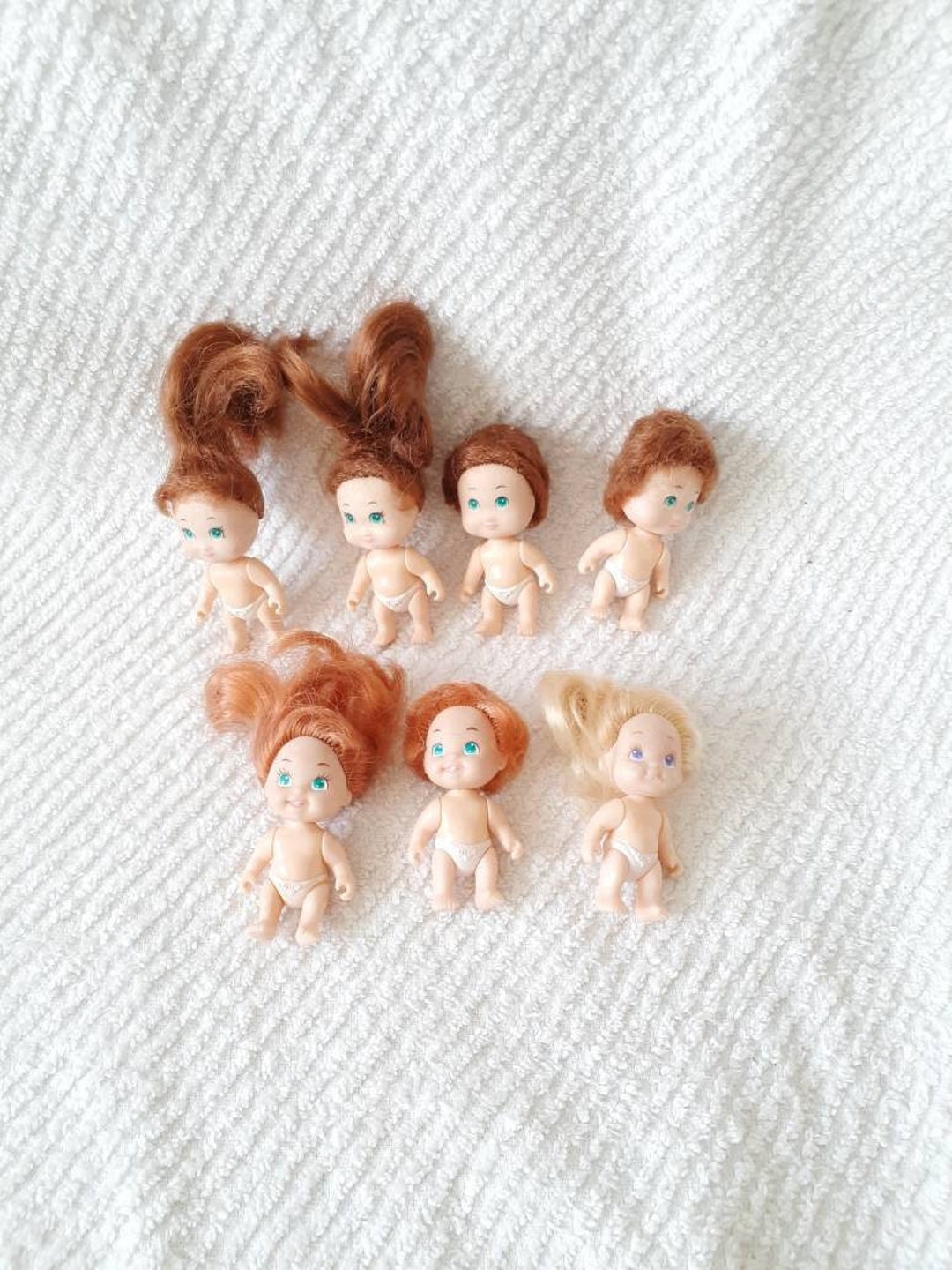 Tyco Diaper Dolls 90's Quints Blonde Redhead Brunette Lot of Six - Etsy