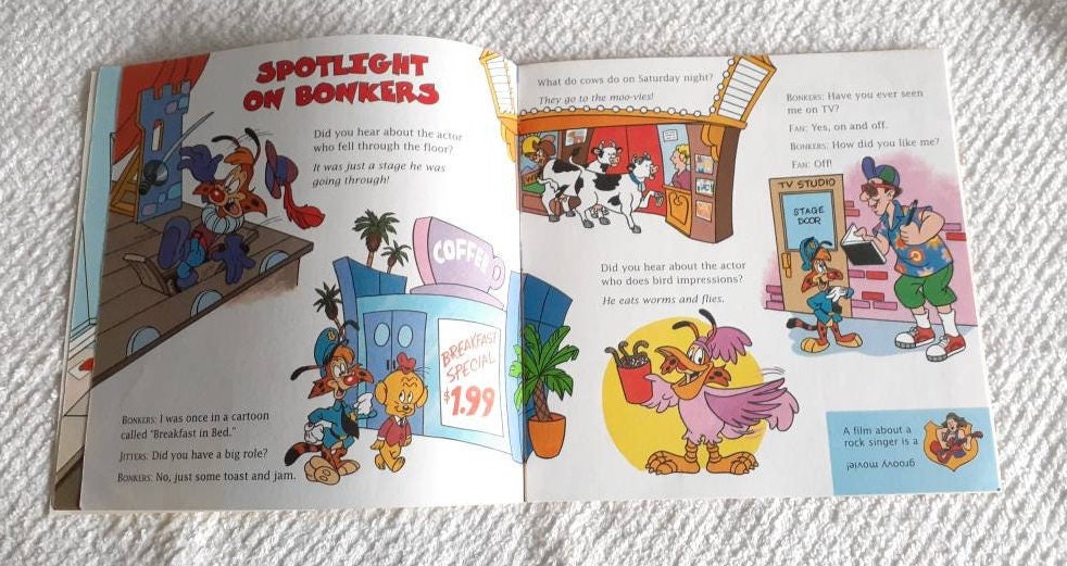 Bonkers Joke Book Vintage Disney Softcover Golden - Etsy