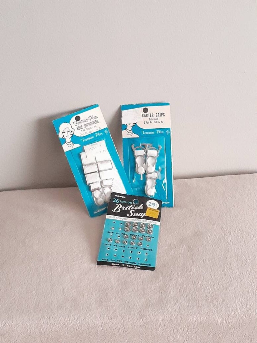 VTG Garter Stocking Grips Support Sew on Snaps - Etsy