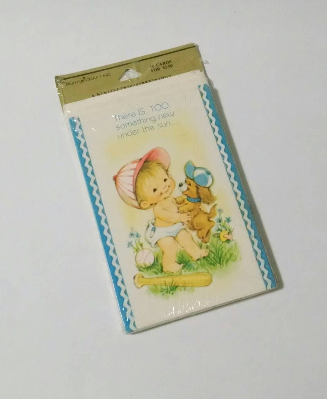 Our Dear Baby Boy Vintage Baby Announcement Cards - Etsy Canada