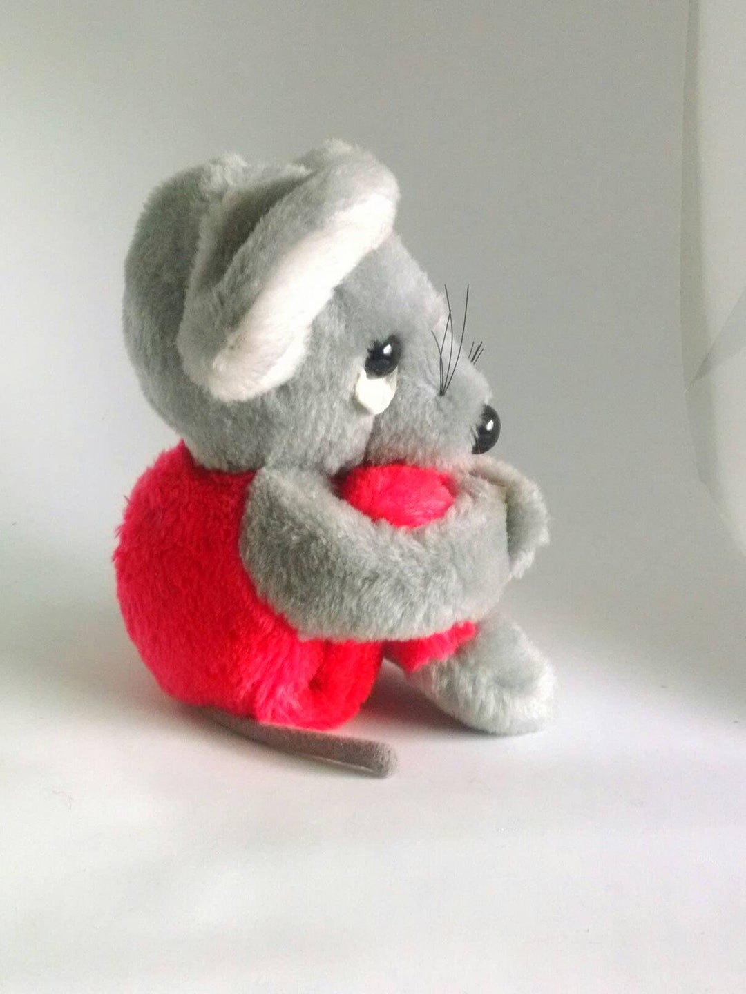 Knee Hugger RARE Plush Mouse Midcentury Shredded Clipping Plush Vintage ...
