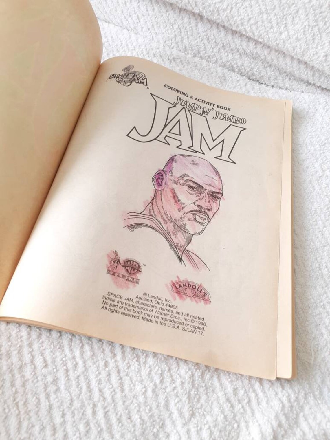 Space Jam Colouring Activity Booklet VTG Landoll's | Etsy