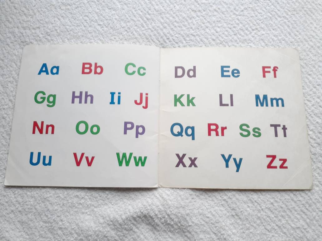 Baby Bop's ABC Book Vintage Barney Character Alphabet Letters - Etsy