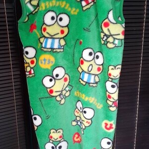 Keroppi Vest Jacket Sanrio Japan '95 Oversize Fleece Long Vintage ...