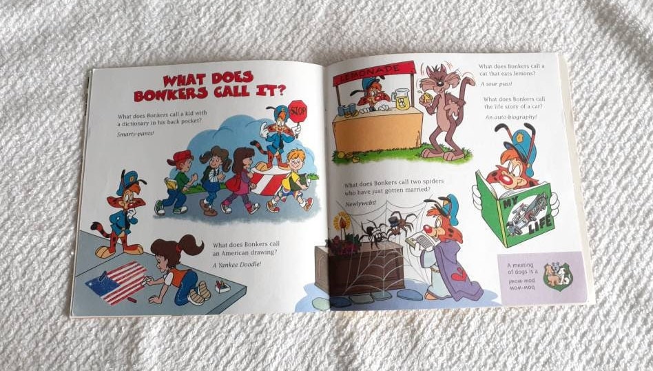 Bonkers Joke Book Vintage Disney Softcover Golden - Etsy