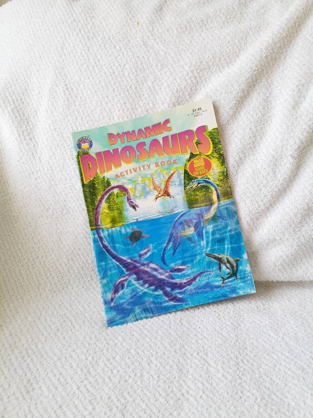 Activity Book Dynamic Dinosaurs Vintage Match Games Cards on Back - Etsy