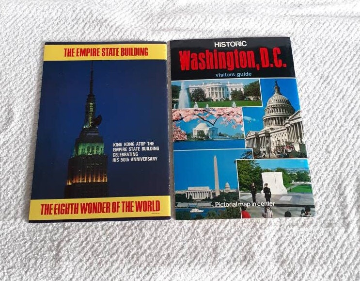 Vintage Brochures New York Empire State Building Washington | Etsy
