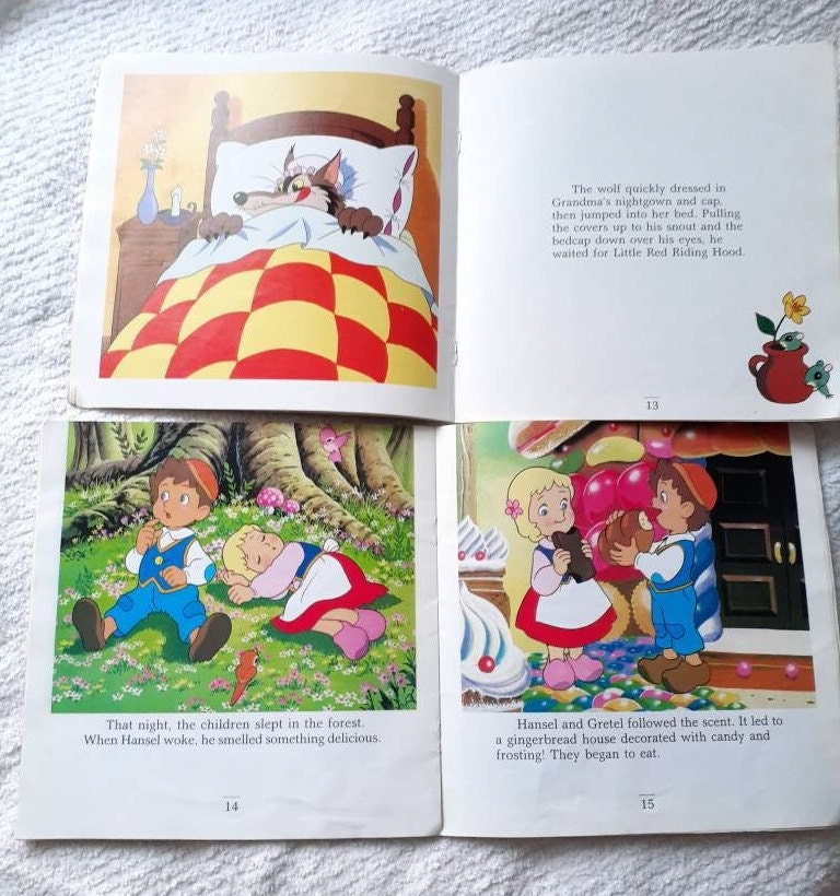 Pair Fun to Read Fairy Tales Books Handel and Gretel Little - Etsy