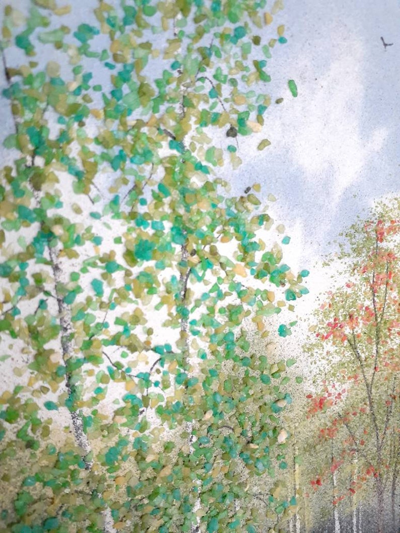 Vintage Gravel Art Real Wood Slab Pebble Chip Wall Hanging - Etsy