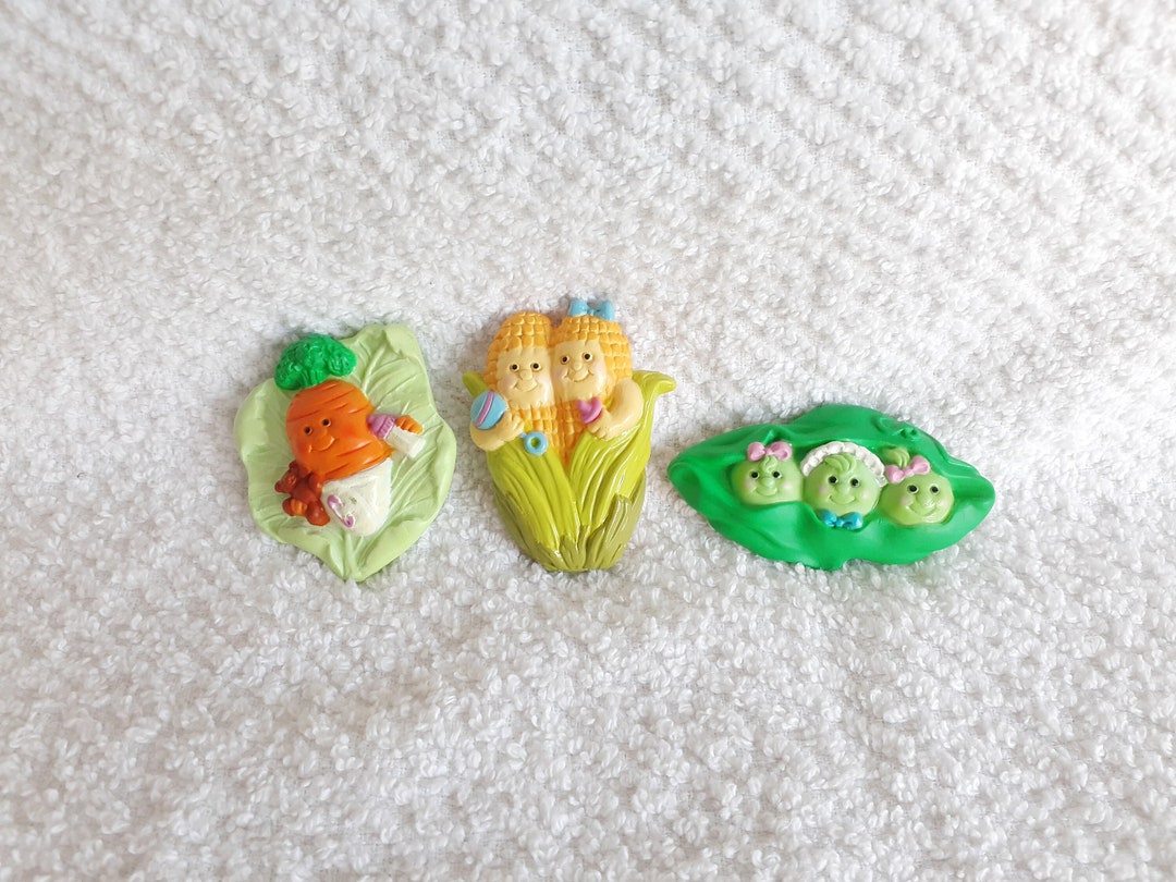Magnets Baby Vegetables Anthropomorphic Corn Peas Carrot Refrigerator ...