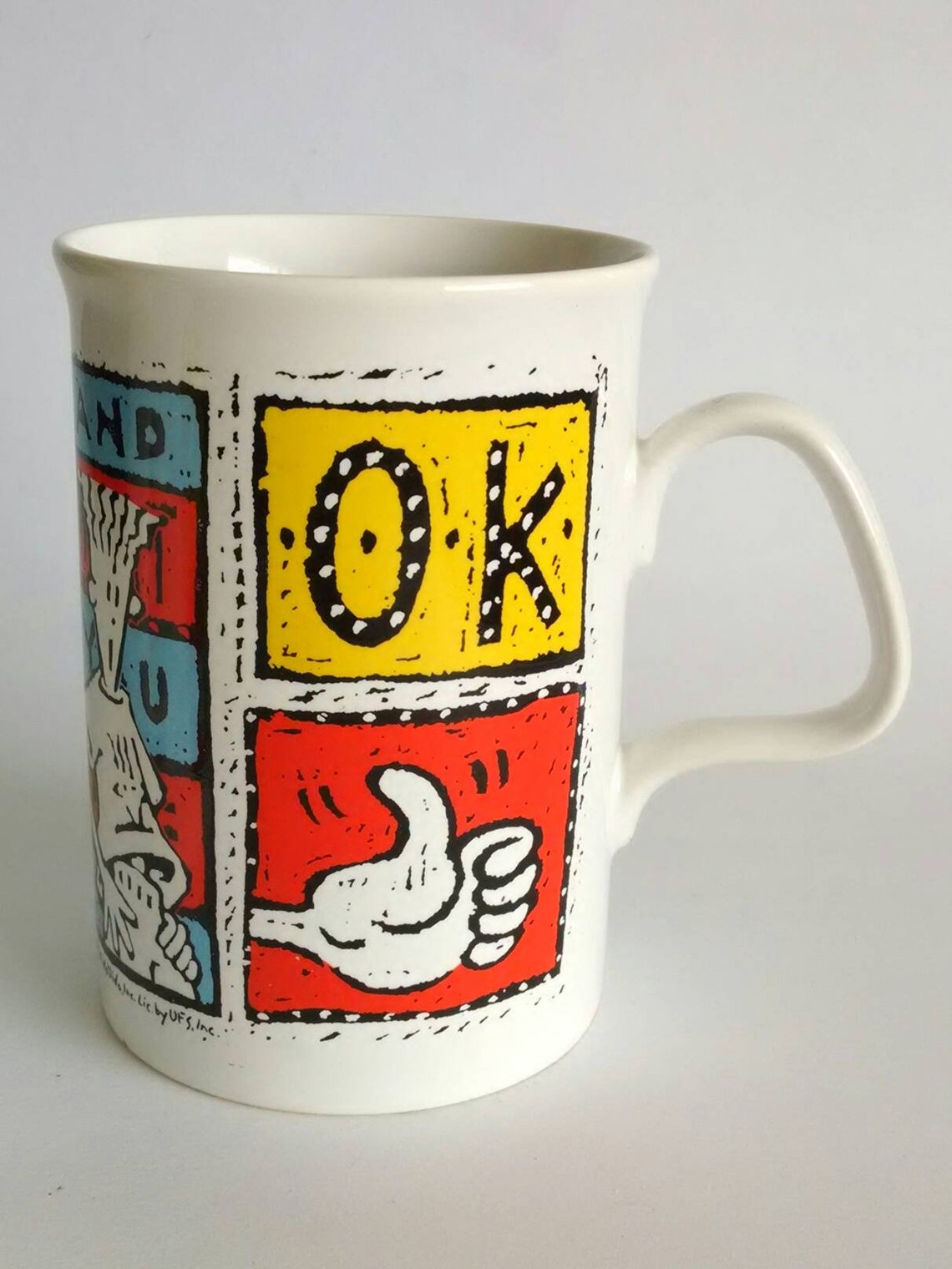 VTG Character Mugs Fido Dido 7UP Ok and You 80's Colourful | Etsy UK