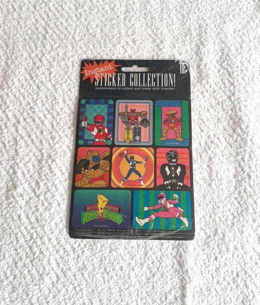 Vintage Mighty Morphin Power Rangers Sticker Sheet Collection - Etsy