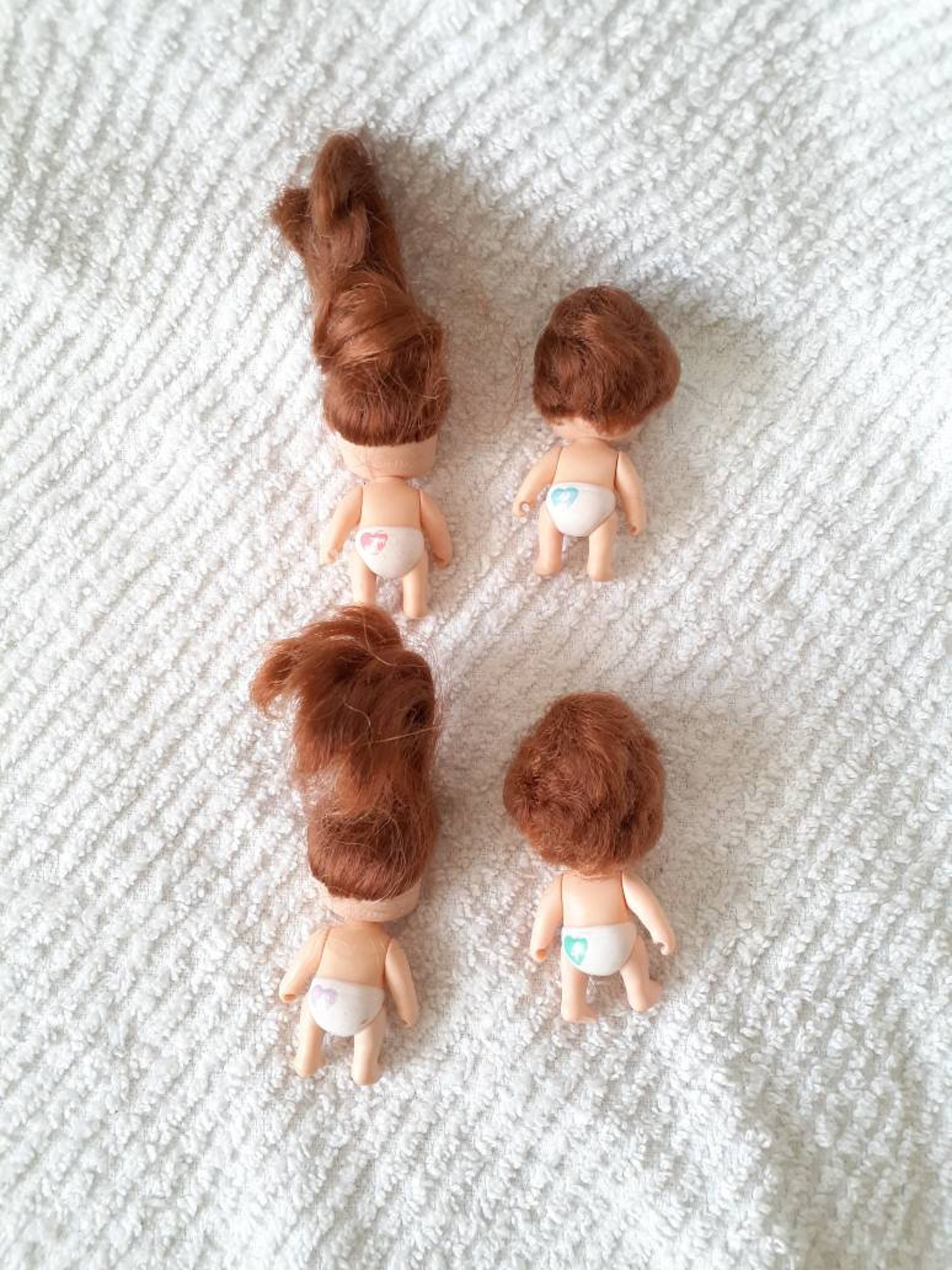 Tyco Diaper Dolls 90's Quints Blonde Redhead Brunette Lot of Six - Etsy