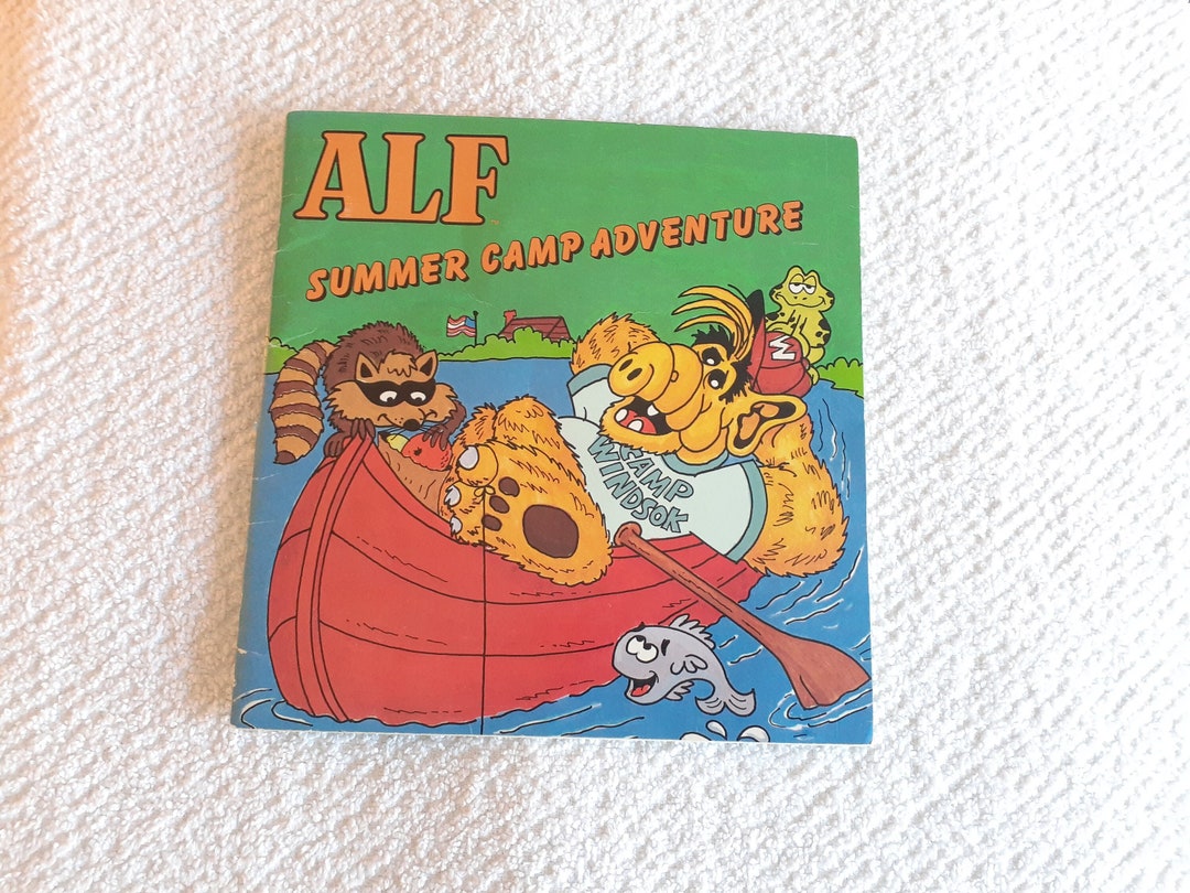 Alf Summer Camp Adventure Vintage Softcover Book Alien Character 80's ...