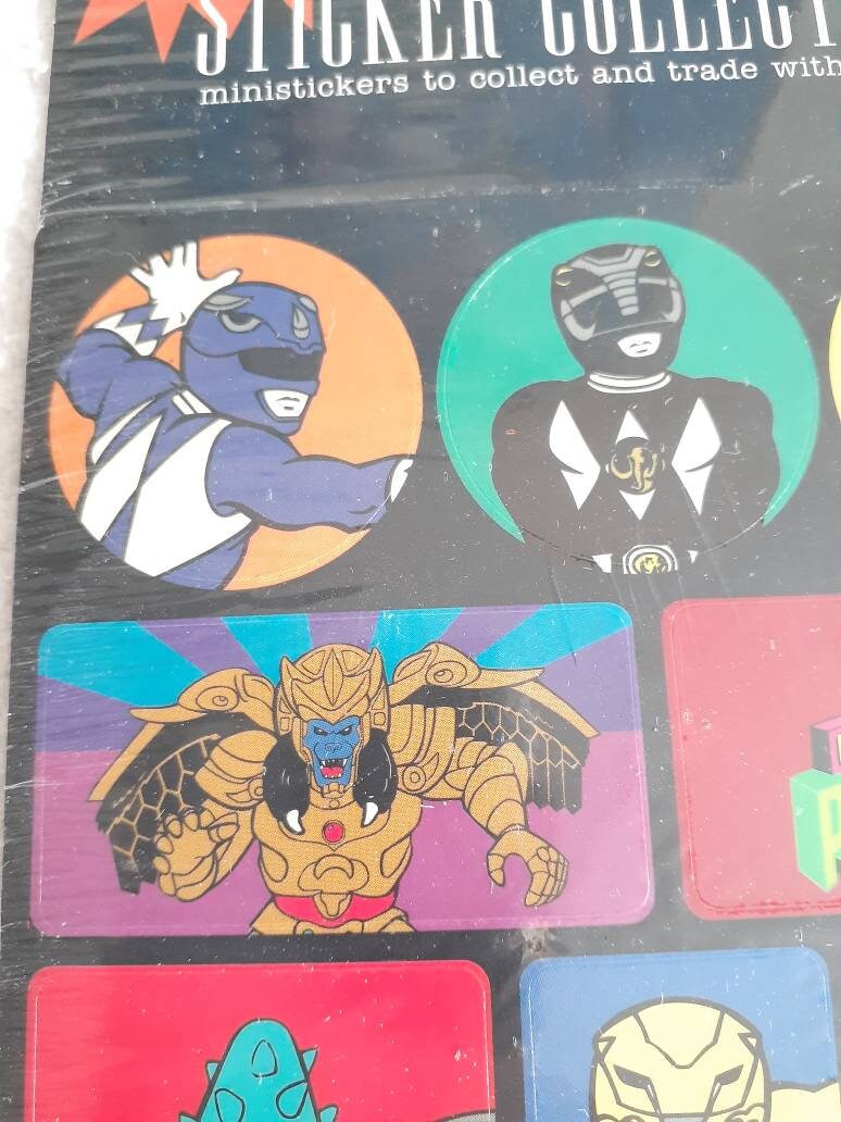 MMPR Sticker Collection NOS Instant Mini Stickers 1998 - Etsy