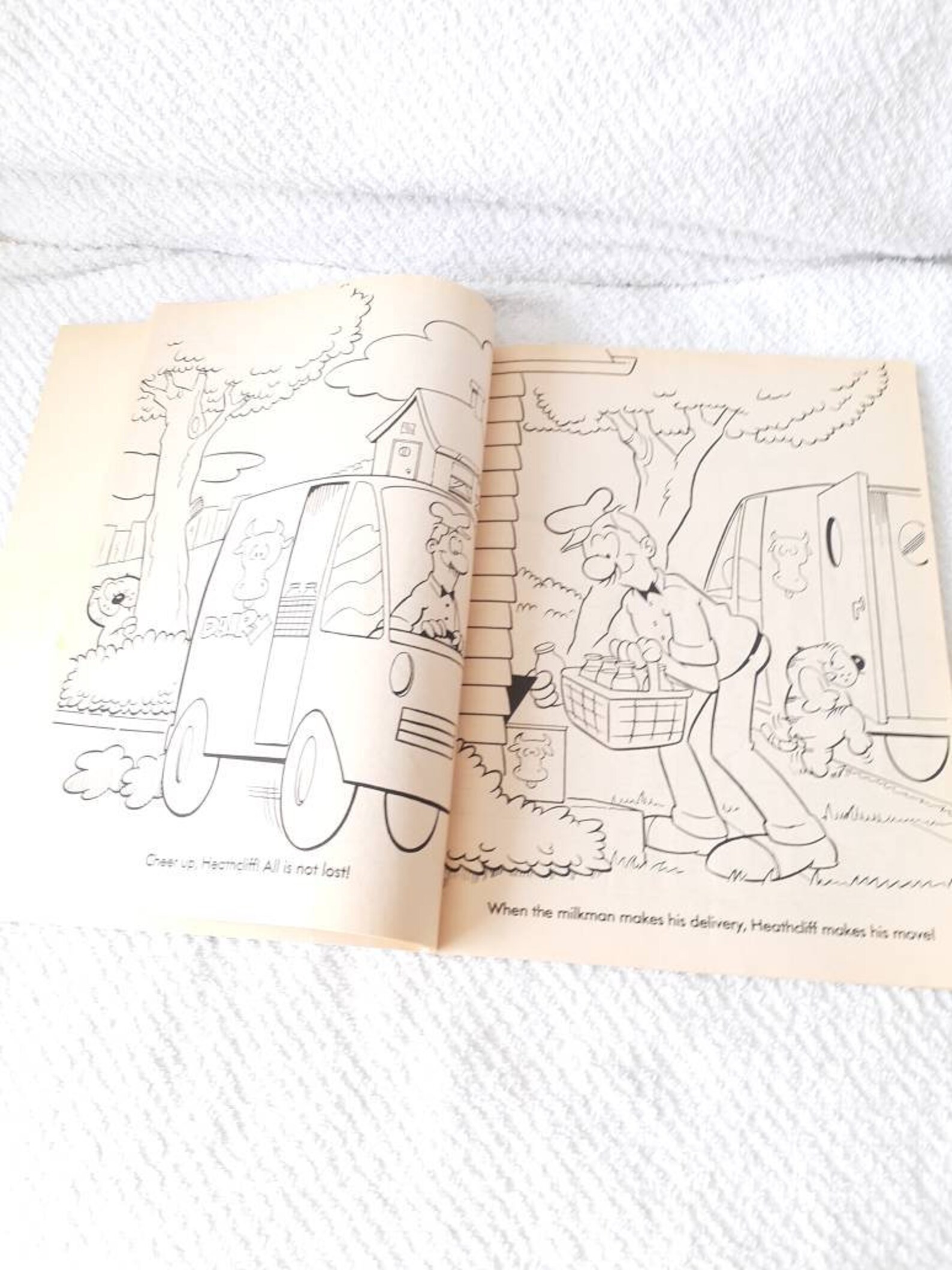 Heathcliff Has A Birthday Coloring Vintage Marvel Book | Etsy