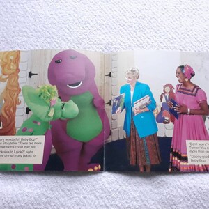 Barney and Baby Bop Go to the Library Vintage Softcover Book - Etsy