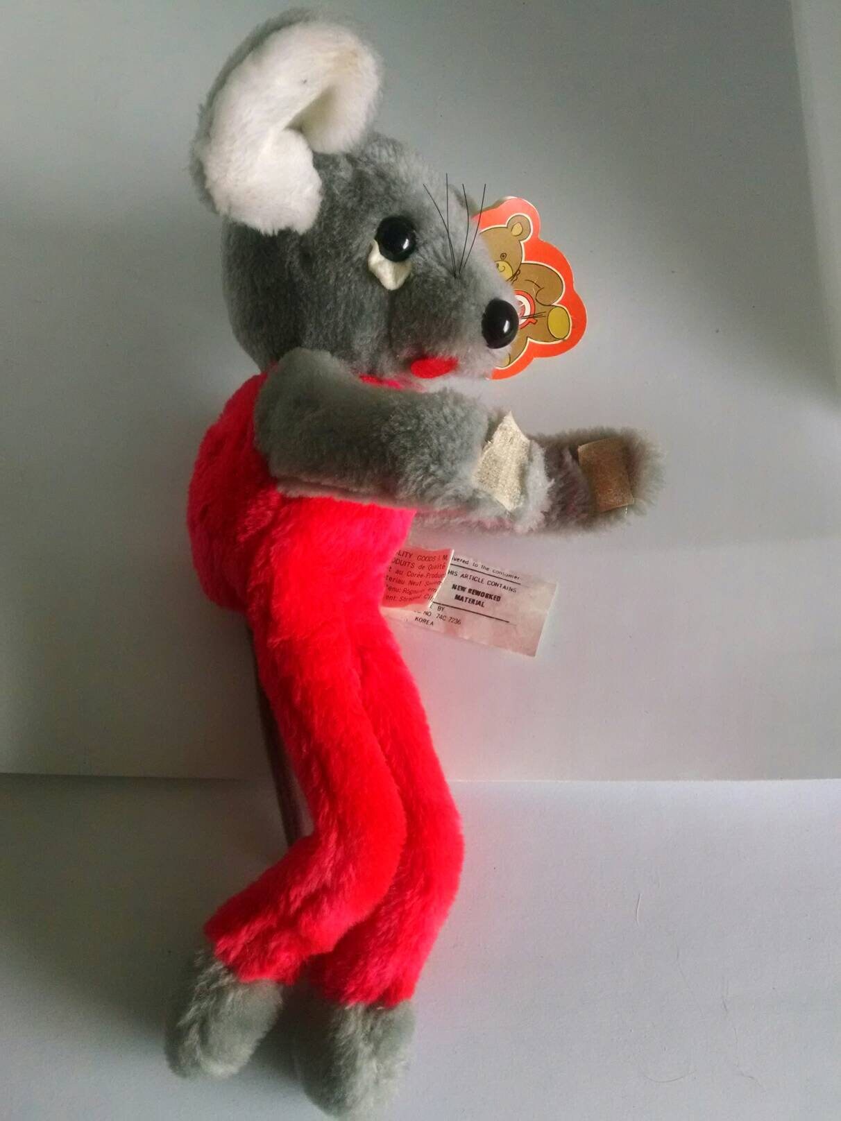 Stuffed Animals & Plushies Toys & Games Knee Hugger RARE Plush Mouse ...