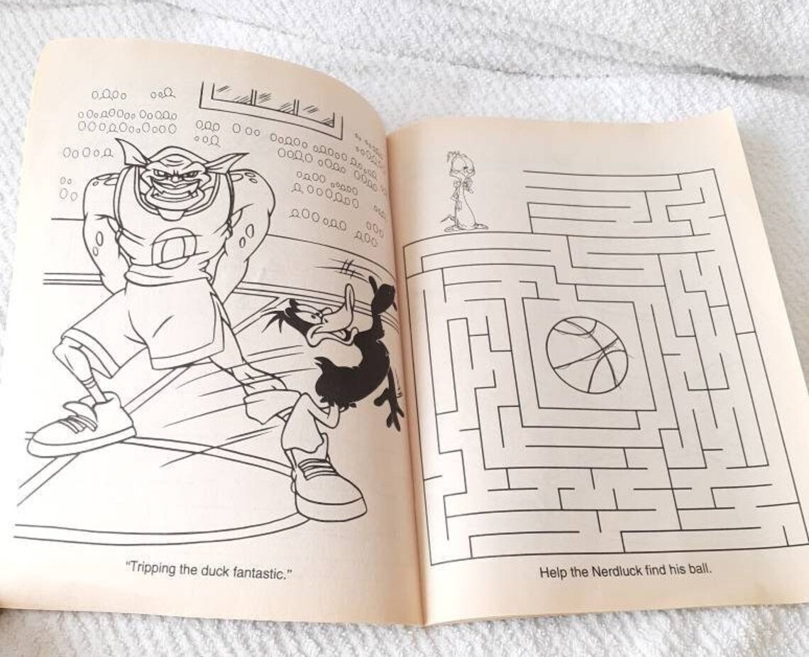 Space Jam Colouring Activity Booklet VTG Landoll's - Etsy