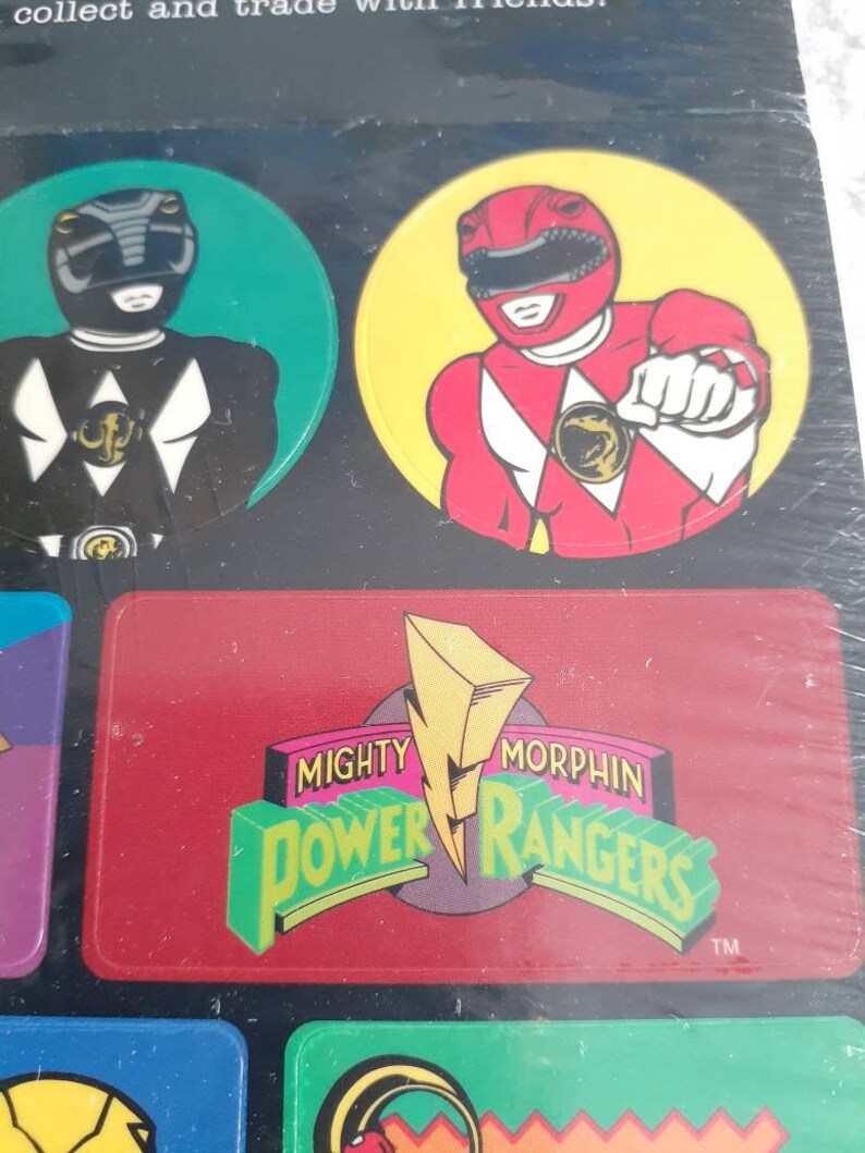 MMPR Sticker Collection NOS Instant Mini Stickers 1998 - Etsy