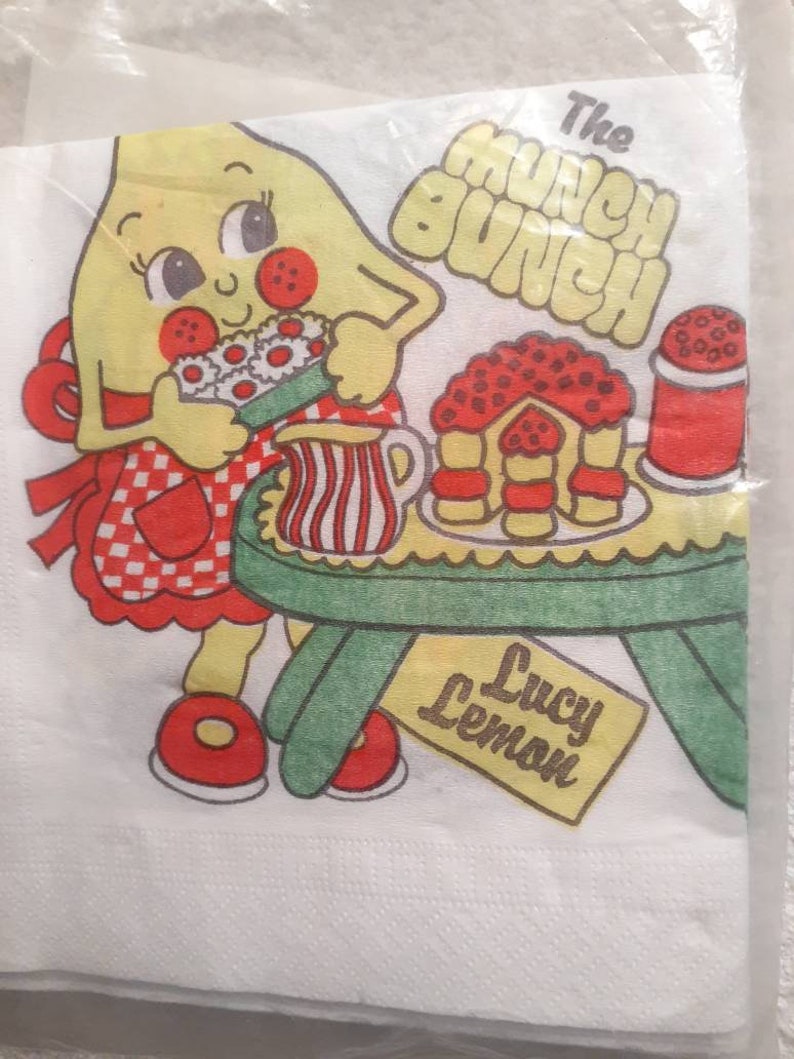 The Munch Bunch RARE New Old Stock Napkins Full Colour - Etsy
