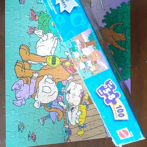 Rugrats Jigsaw Puzzle 100 Pieces Complete Chuckie Tommy Angelica - Etsy