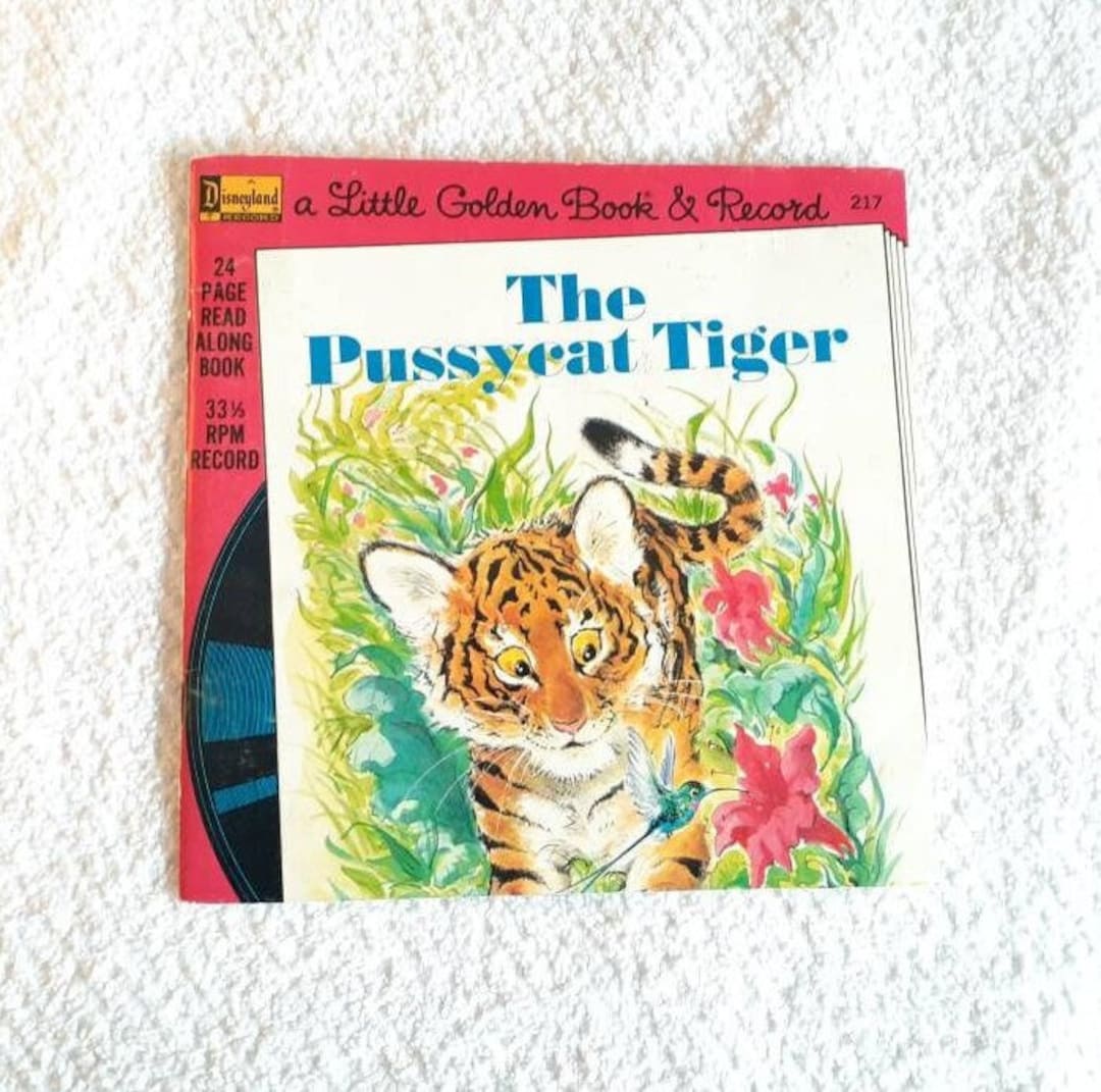 The Pussycat Tiger Little Golden Vintage Book and Vinyl Disneyland ...