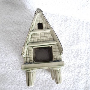 Green Ceramic Bonsai Pagoda Hut Planter Decor - Etsy