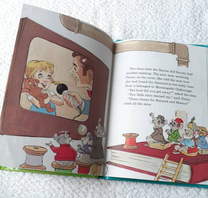 The Rescuers Disney Wonderful World of Reading Hardcover Book - Etsy