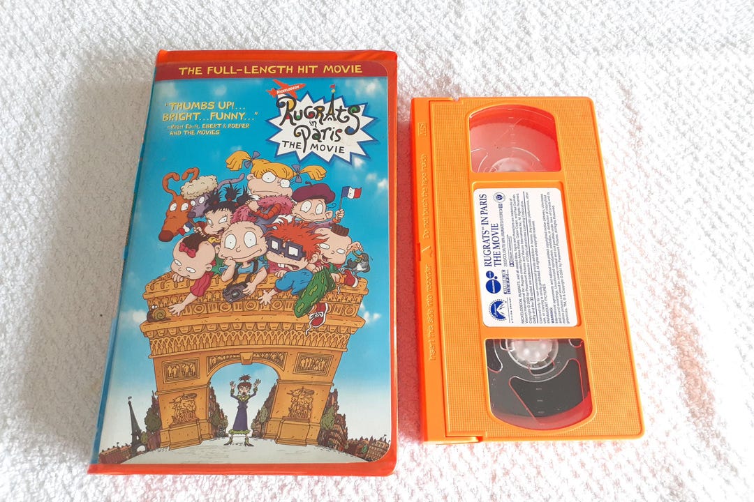The Rugrats in Paris Tested VHS Full Length Movie Stu Pickles Tommy ...