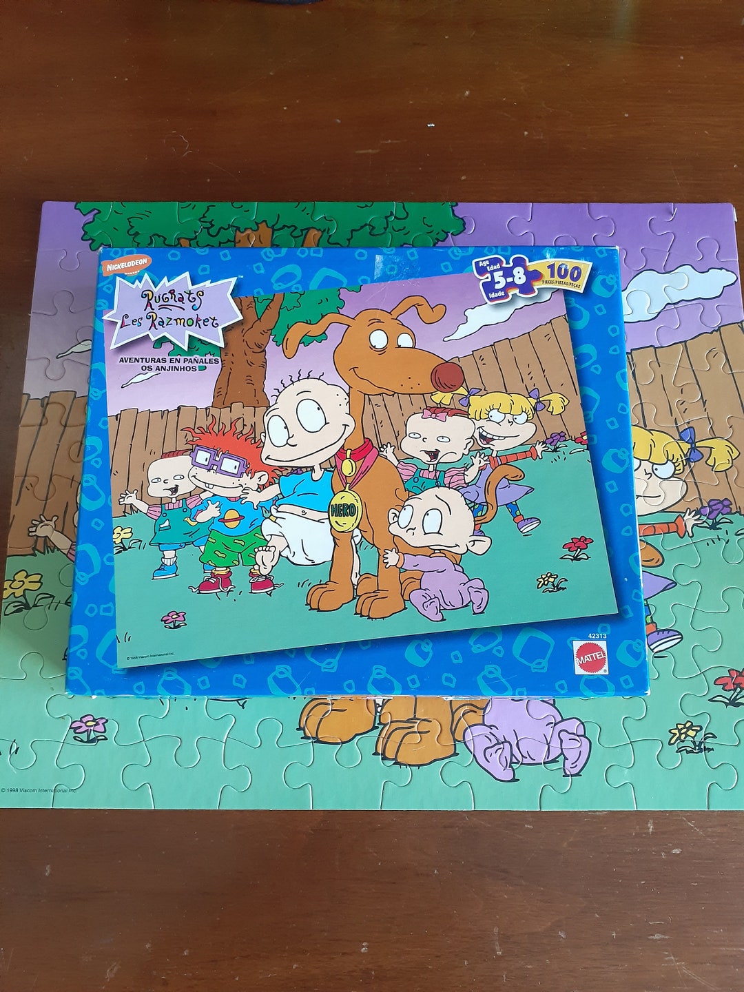 Rugrats Jigsaw Puzzle 100 Pieces Complete Chuckie Tommy Angelica - Etsy