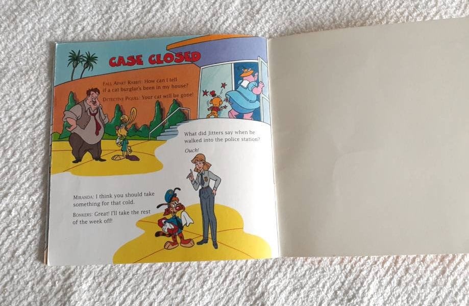 Bonkers Joke Book Vintage Disney Softcover Golden - Etsy