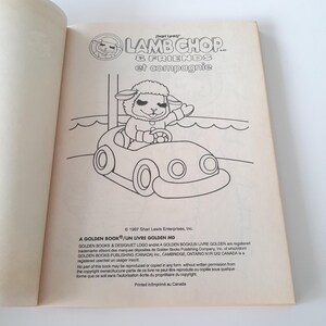 Lamb Chops & Friends Super Jumbo Colouring Book Golden Books 90's - Etsy
