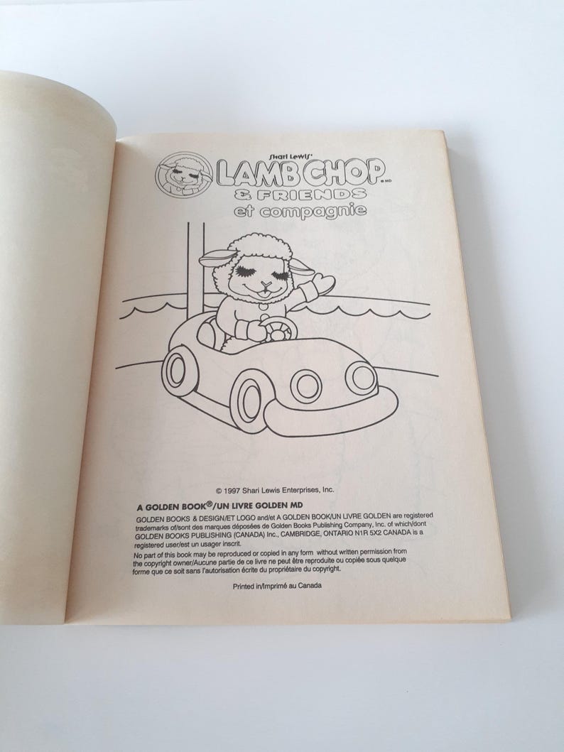 Lamb Chops & Friends Super Jumbo Colouring Book Golden Books 90's - Etsy